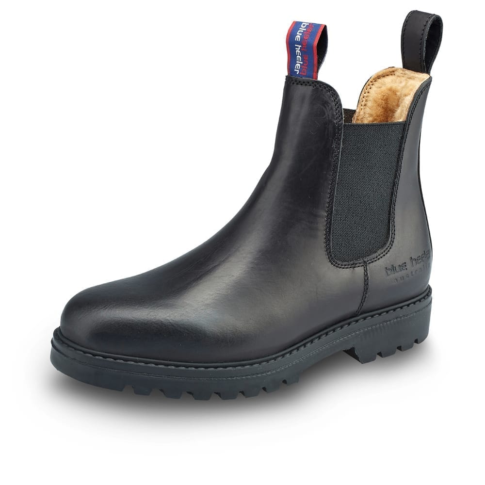 JACKAROO schwarz Lammfell | Blue Heeler Boots