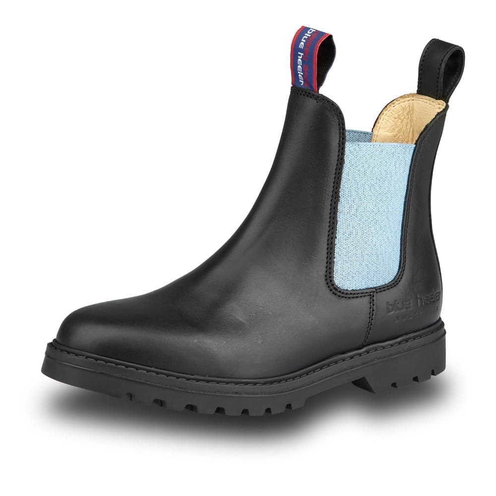 JACKAROO schwarz himmelblau | Blue Heeler Boots